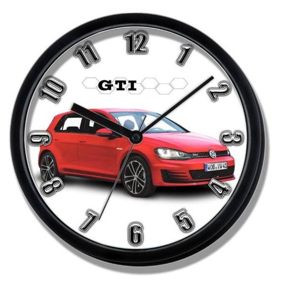 Clock | Wall Decor | Volkswagen Golf Gti Mk7 Red Clock New | Poshmark